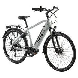 E-Bike Tretwerk "Sonic" E-Bikes Gr. 50cm, 28 Zoll (71,12cm), grau Pedelec, Elektrofahrrad für Damen u. Herren