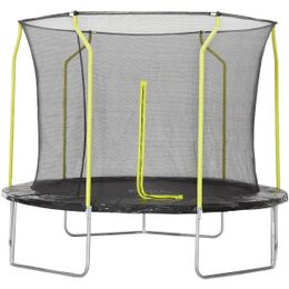 Gartentrampolin Plum "Springsafe Trampolin Wave" Trampoline Gr. B: 305 cm, silberfarben (silberfarben, schwarz) Kinder 305 cm mit Sicherheitsnetz