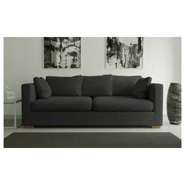 Guido Maria Kretschmer Home & Living 2,5-Sitzer GUIDO MARIA KRETSCHMER HOME & LIVING "Arles" Sofas Gr. B/H/T: 220cm x 80cm x 113cm, Flachgewebe, grau (anthrazit) extra tiefe Sitzfläche, in diversen Stoffqualitäten