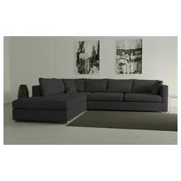 Guido Maria Kretschmer Home & Living Ecksofa GUIDO MARIA KRETSCHMER HOME & LIVING "Arles, L-Form" Sofas Gr. B/H/T: 318cm x 80cm x 272cm, Flachgewebe, Ottomane links, grau (anthrazit) extra tiefe Sitzfläche, in diversen Stoffqualitäten