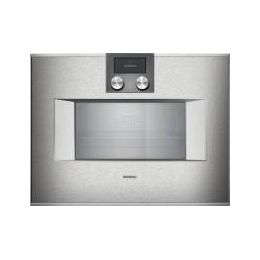 GAGGENAU BS471112 Dampfbackofen 60 cm Serie 400 Edelstahl Türanschlag links B...