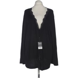 Ulla Popken Damen Strickjacke, schwarz, Gr. 54