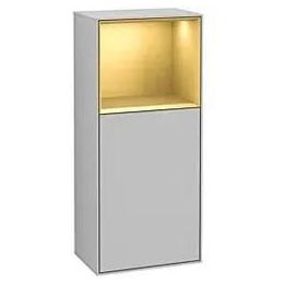 Villeroy & Boch Villeroy und Boch Finion Seitenschrank G500HFGJ 41,8x93,6cm, links, Emotion, Regal oben Gold matt, Light grey matt