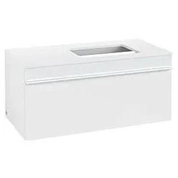 Villeroy & Boch Villeroy und Boch Venticello Waschtisch-Unterschrank A94802RE 95,7 x 43,6 x 50,2 cm, Waschtisch rechts, Griff White, Glass Glossy White