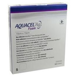 AQUACEL Ag Foam nicht adhäsiv 15x15 cm Verband