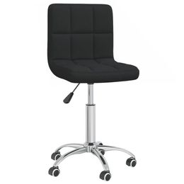 furnicato Bürostuhl Drehbar Schwarz Stoff (1 St)
