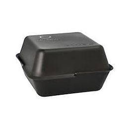 Mehrweg-Foodboxen Papstar „Circulware by Havel“, 2-teilig, L 156 x B 156 x H 43 mm, Poypropylen, schwarz, 36 Stück