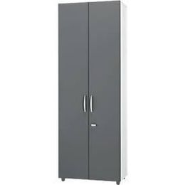 Schäfer Shop Schäfer Shop Select Schrank LOGIN, 6 Ordnerhöhen, B 800 x T 420 x H 2240 mm, weiß/graphit