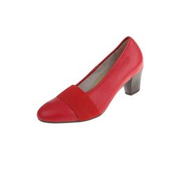 Natural Feet Damen Pumps "Janine", Gr. 41, rot, Leder, Schuhe, aus echtem Hirschleder
