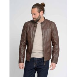 Maze Herren Lederjacke "71Jack", braun, Gr. XXL, Obermaterial: 100% Lammleder; Futter: 100% Baumwolle; &Auml;rmelfutter: 100% Polyester, Jacken