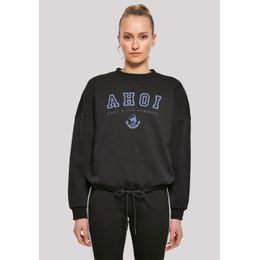 F4NT4STIC Damen Sweatshirt "Ahoi Knut & Jan Hamburg", schwarz, Gr. XS, Obermaterial: 65% Baumwolle, 35% Polyester, Sweatshirts, Print