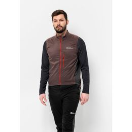 Jack Wolfskin Herren Funktionsweste "MOROBBIA ALPHA VEST M", rot, Gr. XL, 1. OBERSTOFF 100% POLYAMID 2. OBERSTOFF 88% POLYAMID, 12% ELASTHAN 1.FUTTER