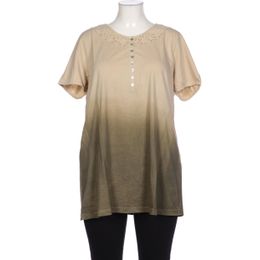 Ulla Popken Damen T-Shirt, beige, Gr. 46