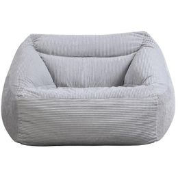 Sitzsack Sessel cozy Farbe: Hellgrau Sitzsack Bean Bag Sitzkissen - Home Deluxe