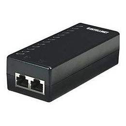 IC INTRACOM Intellinet Power over Ethernet (PoE) Injector, 1 Port, 48 V DC, IEEE 802.3af Compliant - Power Injector - 15.4 Watt