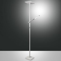 Fabas Luce LED-Stehleuchte Ideal mit Lesearm, weiß