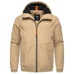 Outdoorjacke Ragwear "Windeyer" Gr. S (48), beige (sand) Herren Jacken Stylische Übergangsjacke mit Kapuze