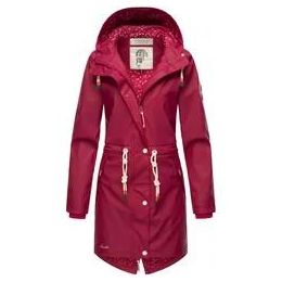 Regenjacke Navahoo "Tropical Stormoo" Gr. XS (34), pink (fuchsia) Damen Jacken modischer Outdoor Regenmantel