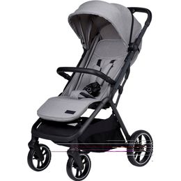 Kinder-Buggy MOON "ZAC" grau (stone) Baby Kinderwagen inkl. Tragetasche und Regenschutz