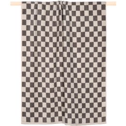 Strandtuch Pad "Chess" Handtücher (Packung) Gr. B/L: 100cm x 180cm, Karo, schwarz (charcoal) Made in Europe