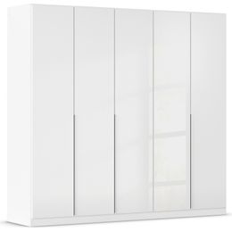 Drehtürenschrank Rauch "Kleiderschrank Kleiderschränke Schrank Garderobe AGORDO mit Glasfront" Schränke Gr. B/H/T: 226cm x 210cm x 54cm, 5 St., weiß (alpinweiß) durchdachte Innenausstattung, in 6 Breiten und 2 Höhen MADE IN GERMANY