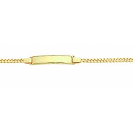 Adelia´s Goldarmband ADELIA´S "Damen Goldschmuck 333 Gold Flach Panzer Armband 18,5 cm" Armbänder Gr. 18,5, Gelbgold 333, goldfarben (gold) Damen 333 Gold Goldschmuck für