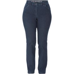 Stretch-Hose KjBRAND "Betty" Gr. 44 (22), K-Gr, blau (denim stone, kurzgrößen) Damen Hosen super Stretch