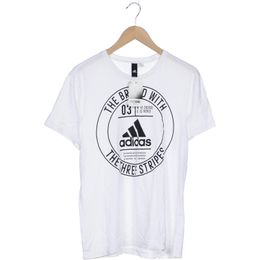 Adidas Herren T-Shirt, weiß, Gr. 54