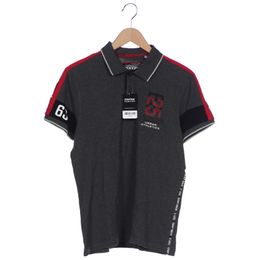 CAMP DAVID Herren Poloshirt, grau, Gr. 48