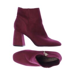 stradivarius Damen Stiefelette, bordeaux, Gr. 38