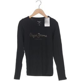 Pepe Jeans Damen Langarmshirt, schwarz, Gr. 34