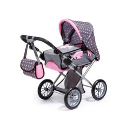 BAYER DESIGN Doll's Pram City Star - Grey/Pink (13666AA)