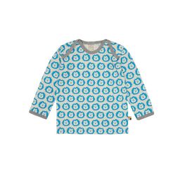 loud + proud Shirt Jungen Gr&ouml;&szlig;e 110/116 aqua / dunkelgrau / naturwei&szlig;