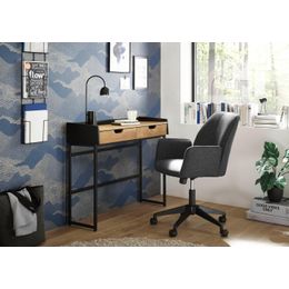 Bürostuhl MCA furniture "O-Pemba" Stühle Gr. B/H/T: 60cm x 87cm x 66cm, Stoffbezug, Kunststoff, grau (anthrazit, schwarz) Webstoff, Bürostuhl mit Komfortsitzhöhe stufenlos verstellbar