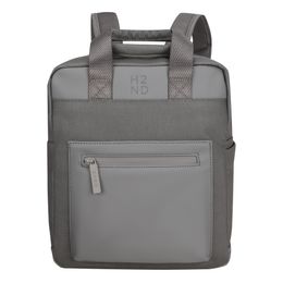 Cityrucksack Harbour 2nd "Hamburg L" Gr. B/H/T: 25cm x 31cm x 10cm, grau (dolphin), Damen, Canvas, Polyurethane, Baumwolle, Rucksäcke, Tagesrucksack Arbeitsrucksack Freizeitrucksack