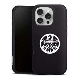 DeinDesign iPhone 16 Pro Handy Panzer Handyh&uuml;lle robuste Outdoor H&uuml;lle Schutzh&uuml;lle gl&auml;nzend Logo Eintracht Frankfurt Eagle Tough Case
