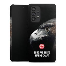 DeinDesign Galaxy A53 5G Handy Premium Case Smartphone Handyh&uuml;lle Schutzh&uuml;lle gl&auml;nzend Eintracht Frankfurt Official Licensed Product European Cup Premium Case