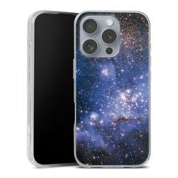 DeinDesign iPhone 16 Pro Handy Silikon H&uuml;lle Case transparent Handyh&uuml;lle Galaxy Weltall Weltraum Silikon Case