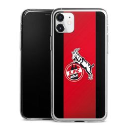 DeinDesign iPhone 11 Handy Slim Case Silikon Handyh&uuml;lle transparent H&uuml;lle extra d&uuml;nn Billy Goat Hennes Official Licensed Product 1. Fc K&ouml;ln Silikon Slim Case