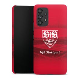 DeinDesign Galaxy A53 5G Handy Premium Case Smartphone Handyh&uuml;lle Schutzh&uuml;lle gl&auml;nzend Stadium Vfb Stuttgart Official Licensed Product Premium Case