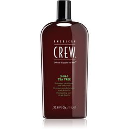 American Crew Hair & Body 3-IN-1 Tea Tree Shampoo, Conditioner und Duschgel 3in1 1000 ml