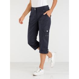 Caprihose Casual Looks Gr. 36, Normalgrößen, blau (marine) Damen Hosen