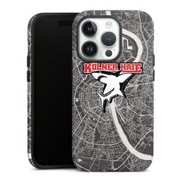 DeinDesign iPhone 14 Pro Handy Panzer Handyh&uuml;lle robuste Outdoor H&uuml;lle Schutzh&uuml;lle matt K&ouml;lner Haie Ice Hockey Official Licensed Product Tough Case