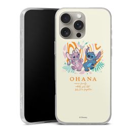 DeinDesign iPhone 16 Pro Max Handy Silikon H&uuml;lle Case transparent Handyh&uuml;lle Official Licensed Product Lilo & Stitch Disney Silikon Case