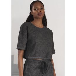 Lascana 3/4-Arm-Shirt '/Loungeshirt/Strickshirt' mehrfarbig Gr. 32/34 für Damen. Mit Rundhals. Figurumspielend