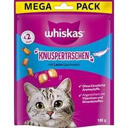 whiskas® Katzen-Leckerli Knuspertaschen mit Lachs 180,0 g