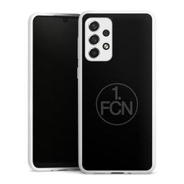 DeinDesign Galaxy A33 5G Handy Silikon H&uuml;lle Case wei&szlig; Handyh&uuml;lle 1. Fc N&uuml;rnberg Logo 1. Fcn Silikon Case