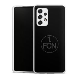 DeinDesign Galaxy A53 5G Handy Silikon H&uuml;lle Case wei&szlig; Handyh&uuml;lle 1. Fc N&uuml;rnberg Logo 1. Fcn Silikon Case