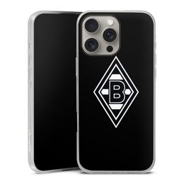 DeinDesign iPhone 16 Pro Max Handy Silikon H&uuml;lle Case transparent Handyh&uuml;lle Borussia M&ouml;nchengladbach Gladbach Coat Of Arms Silikon Case