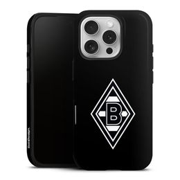 DeinDesign iPhone 16 Pro Handy Panzer Handyh&uuml;lle robuste Outdoor H&uuml;lle Schutzh&uuml;lle gl&auml;nzend Borussia M&ouml;nchengladbach Gladbach Coat Of Arms Tough Case